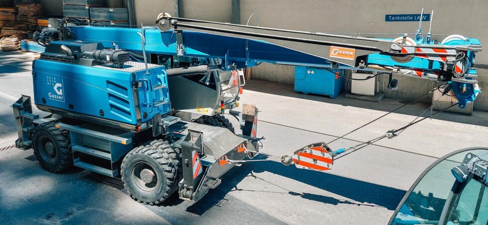 Mobilkran mit 18.8 m-Teleskopausleger - Gasser Felstechnik
