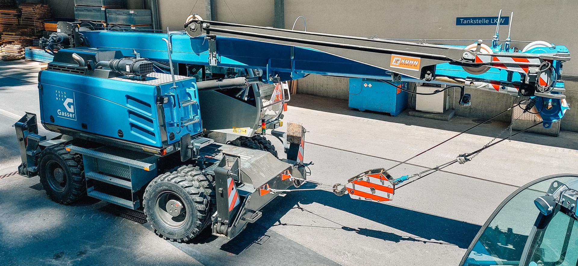 Mobilkran mit 18.8 m-Teleskopausleger - Gasser Felstechnik