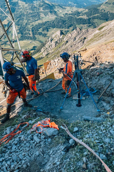 Stützenfundamente für die Luftseilbahn aufs Brienzer Rothorn - Gasser ...