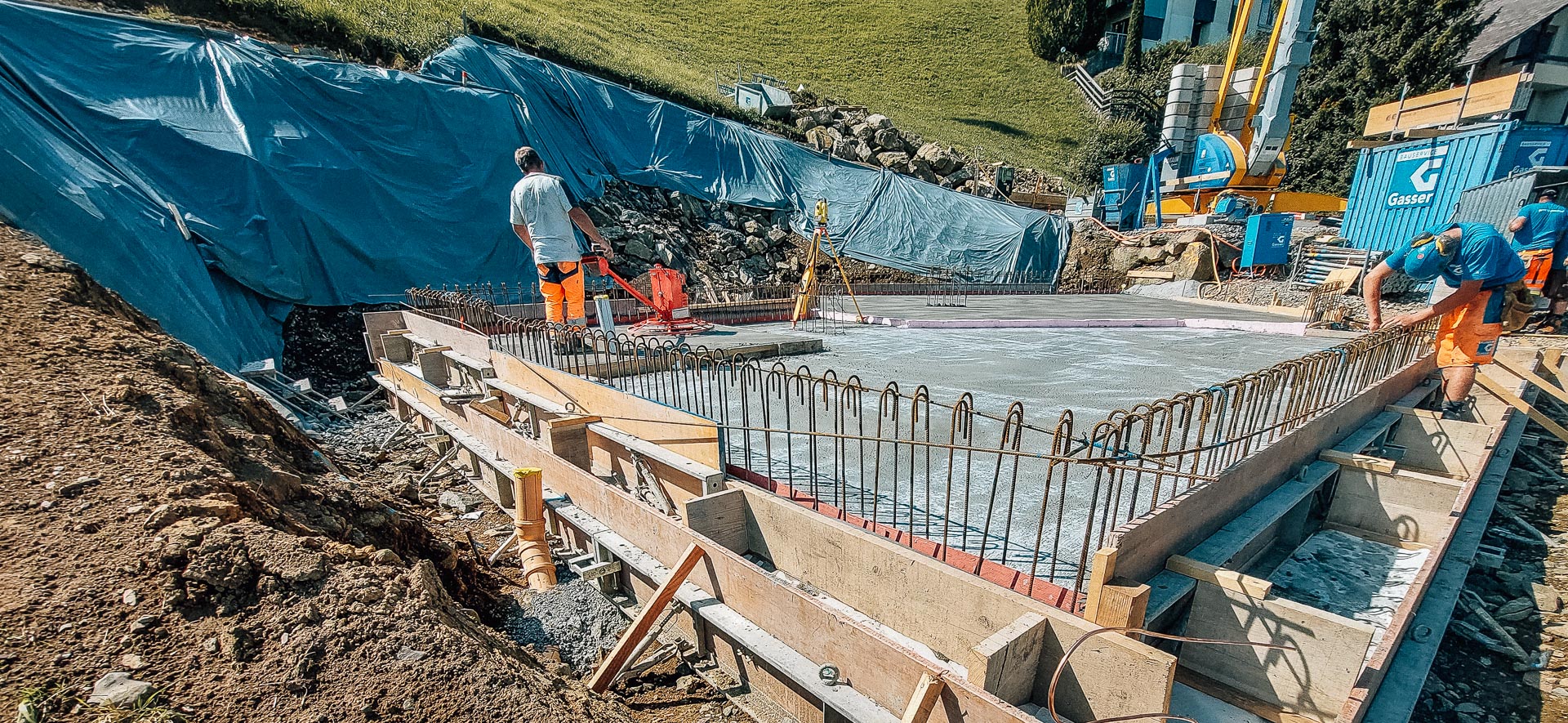 Baumeisterarbeiten für Wohnhaus - Gasser Felstechnik