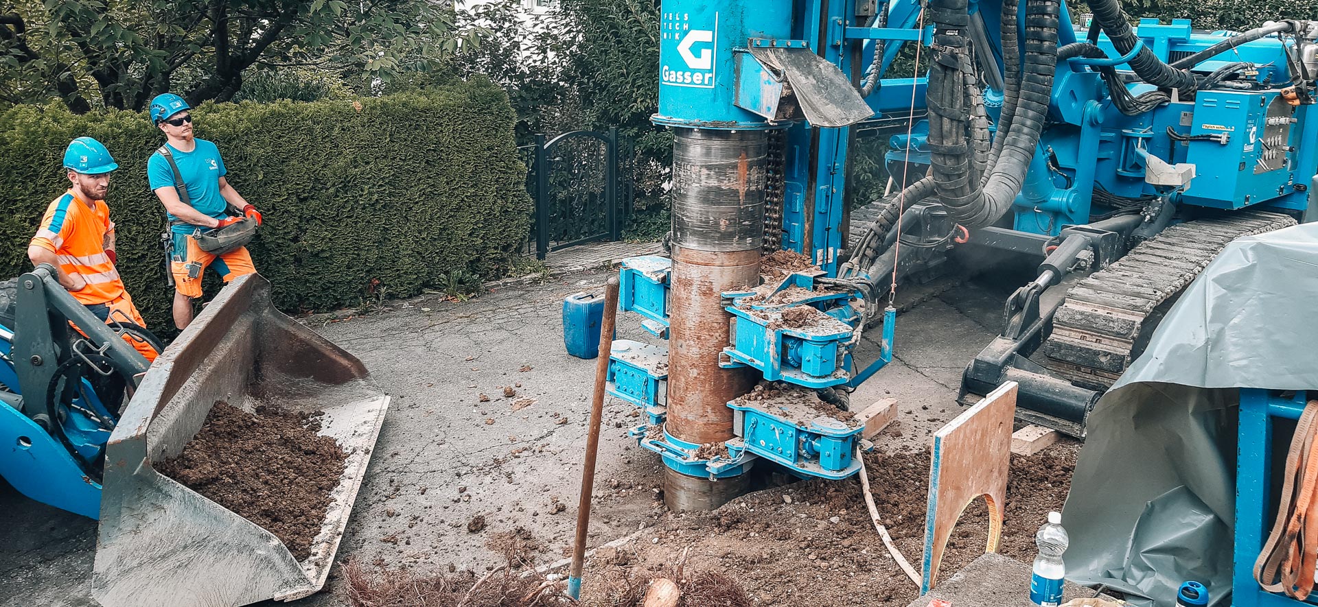 Rühlwand mit Verankerung und Abstützung - Gasser Felstechnik