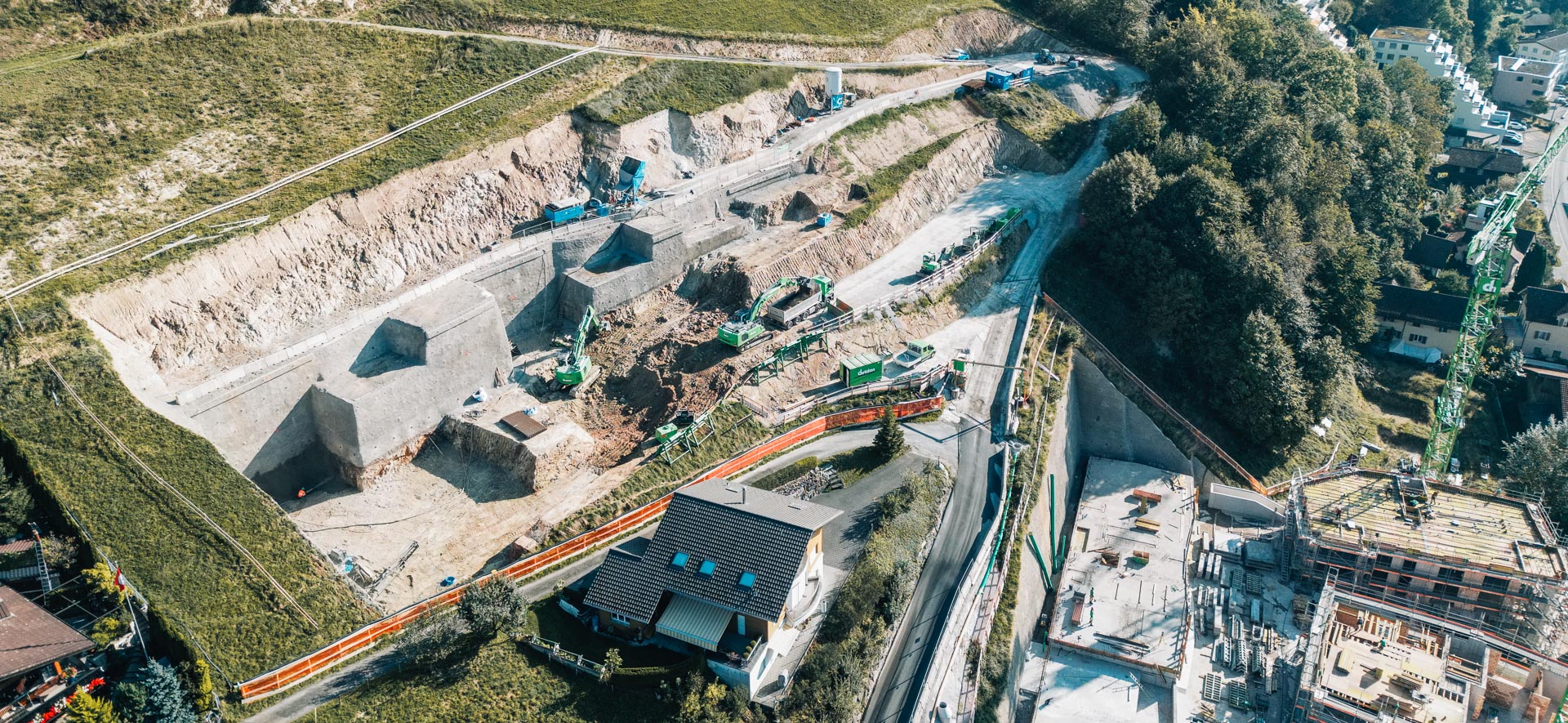 Baugrube mit Format - Gasser Felstechnik